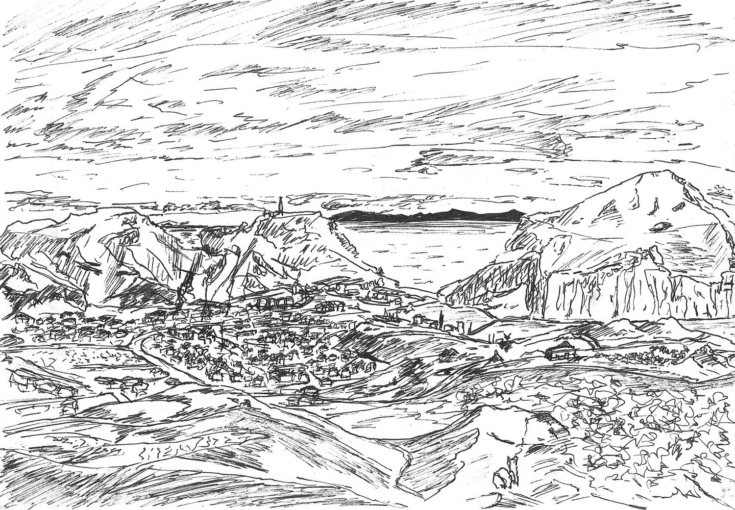 Ísland (Iceland) Drawings – Mr. Ho travels